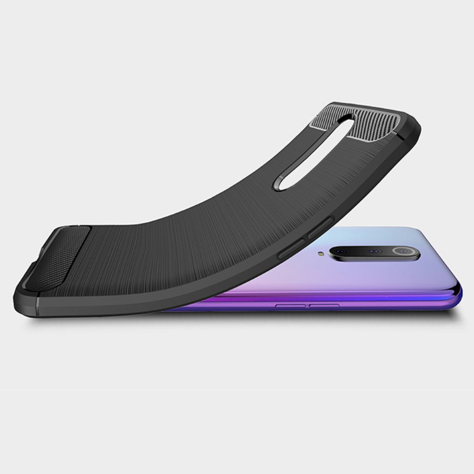 Flexi Slim Carbon Fibre Case for Oppo R17 Pro (Black)
